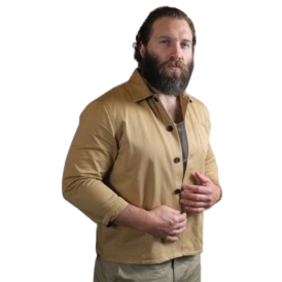 Catching Dust 2024 Jai Courtney Brown Jacket | America Suits